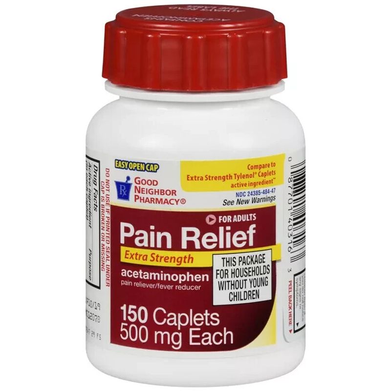 GNP PAIN RELIEF XS 500MG CPL 150CT acetaminophen ORAL TABLET 500 MG ...