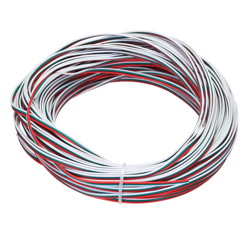 uxcell 28 Gauge 3 Core Wire Tin Plated Copper Cable 98FT Flexible ...
