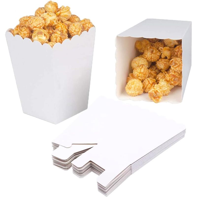 Pack of 50 Popcorn Paper Box, Small Bags Candy Bar Box, Popcorn ...