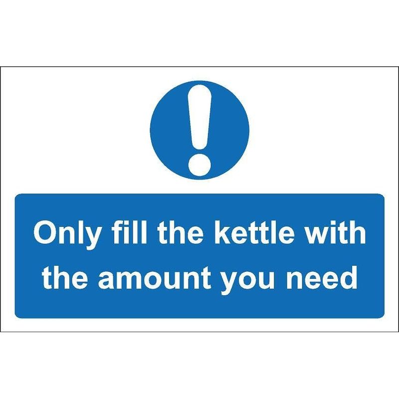 Only fill the kettle with the amount you need - 1mm flexible Plastic ...