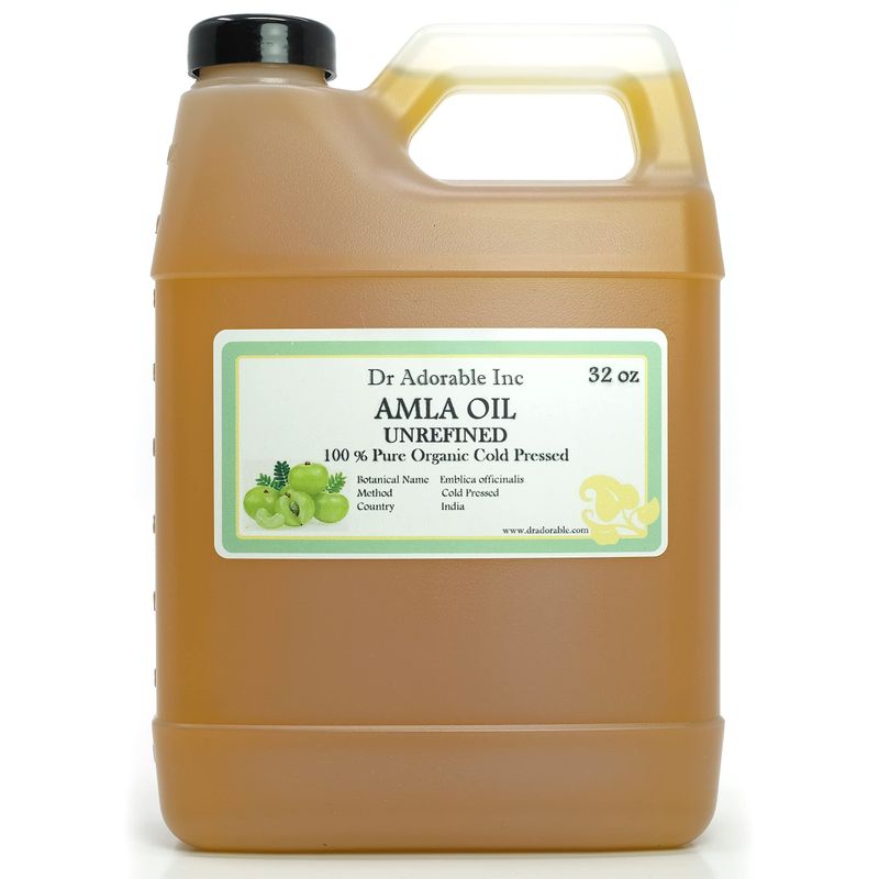 Dr Adorable - 32 oz - Organic AMLA OIL UNREFINED - 100% Pure Cold ...