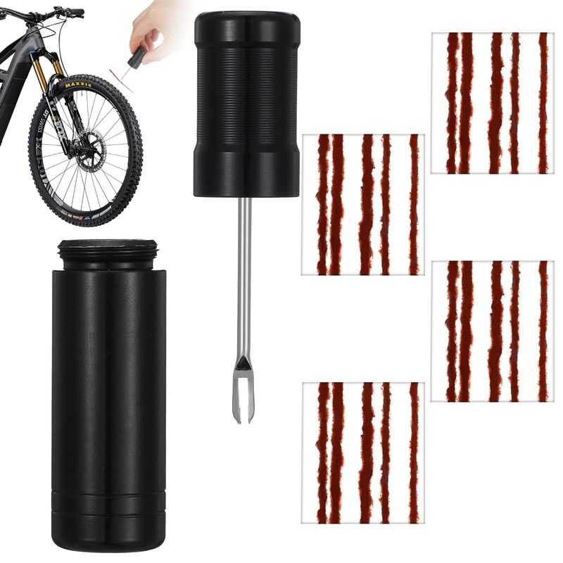 Yuanchu Tubeless Tire Repair Bacon Plugs Strips Refills Kit, 20 Strips ...