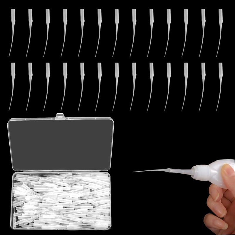 qxayxa 210 Pcs Glue Micro-Tips, Glue Tips, Glue Extender Precision Glue ...