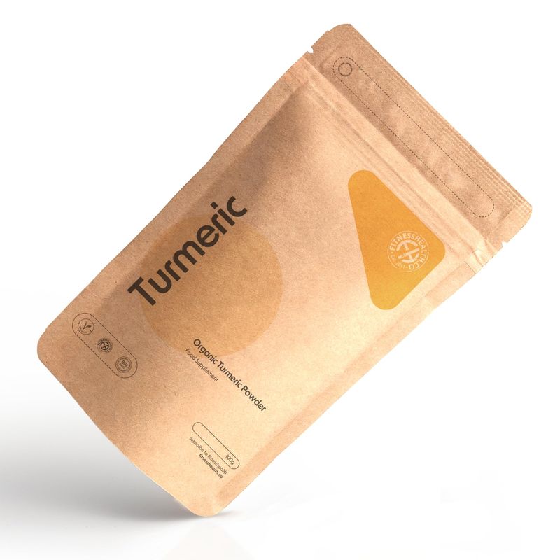 Fitness Health Organic Turmeric Root Powder 100g - Vegan Turmeric ...