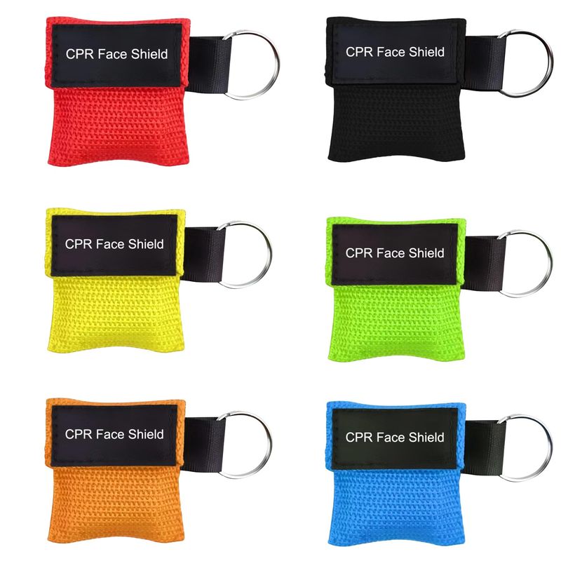 6 Pcs CPR Mask,CPR Face Shields Keyring,Anti Choking Device,Face Mask ...