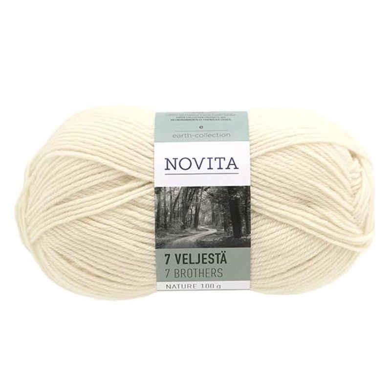 NOVITA Novita Autumn Winter Yarn "7BROTHERS NATURE #10 Color Off White ...