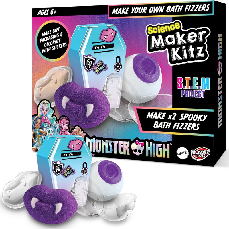BLADEZ Monster High Toyz Make Your Own Bath Fizzers Kit - Fun Monster ...