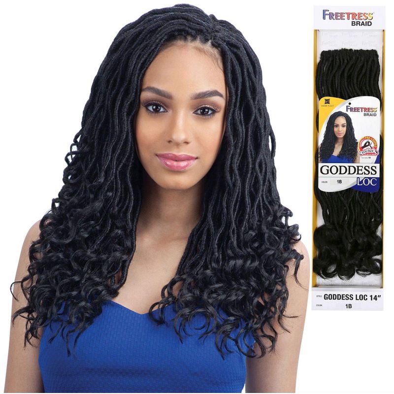 Freetress Braids GODDESS LOC 14" (4-Pack, 1) - Synthetic Crochet Braid ...