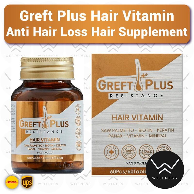 Greft Plus Anti Hair Loss Hair Vitamin - FDA APPROVED - Online ...