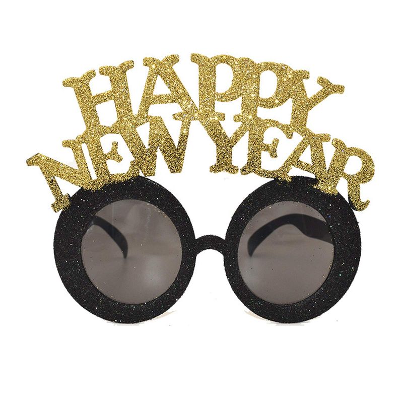 Soochat Happy New Year Eyeglasses New Year Sunglasses Fancy Glitter ...