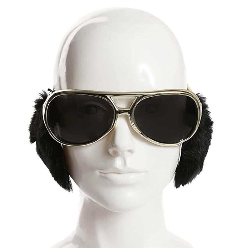 Adults King of Rock and Roll Accessory Set - Pack of 1 - Elvis Glasses ...