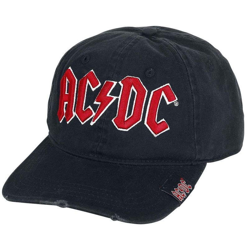 AC/DC Logo Unisex Cap Black Band Merch, Bands, black - Online ...
