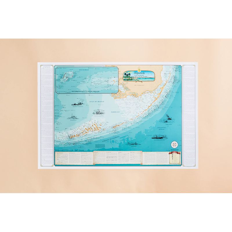 Sealake Products Map of Florida Keys Shipwreck Chart - Explore Hidden ...