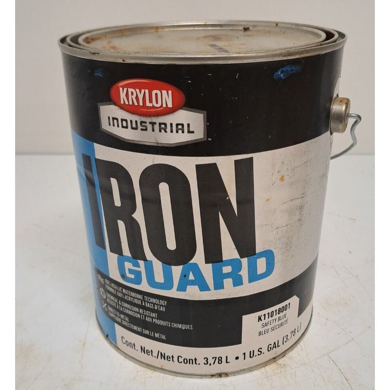 KRYLON Industrial Iron Guard Acrylic Enamel Paint Gloss Safety Blue 1 ...