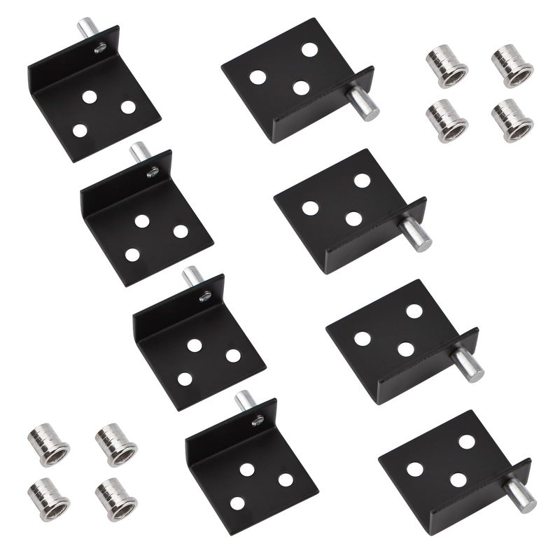 UFURMATE Pivot Hinge, 4 Sets Concealed Shaft Cabinet Door Pivot Hinges ...