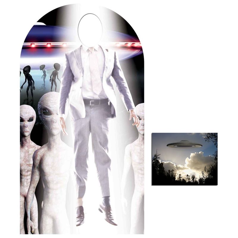 Fan Pack - UFO Alien Abduction Sci-Fi Theme Stand-in Lifesize Cardboard ...