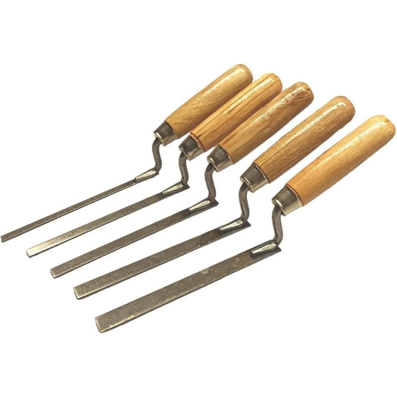 5 x Strong Finger Pointing Trowel Set 6 8 10 12 14 mm Flat Spring ...
