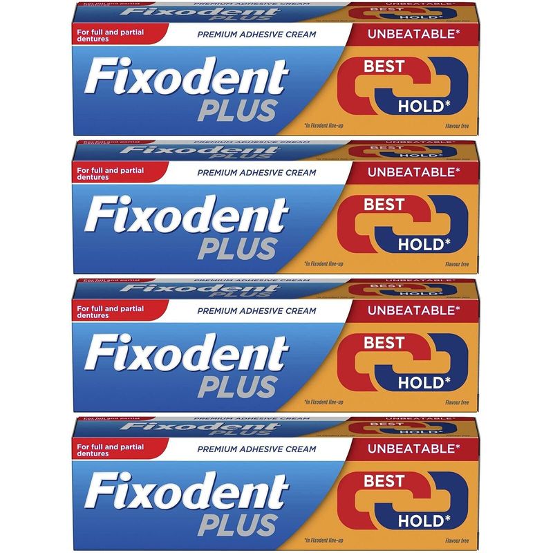 Fixodent Denture Adhesive Cream Dual Power 40g **4 PACK DEAL** - Online ...