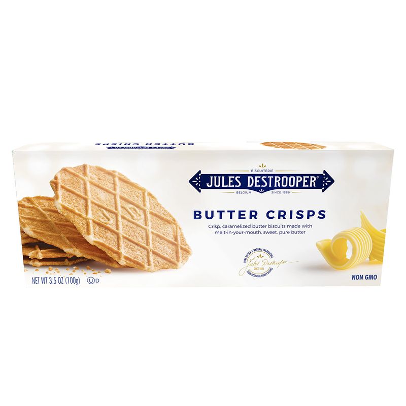 Jules Destrooper Butter Crisps - Caramelized Butter Biscuits, Kosher ...