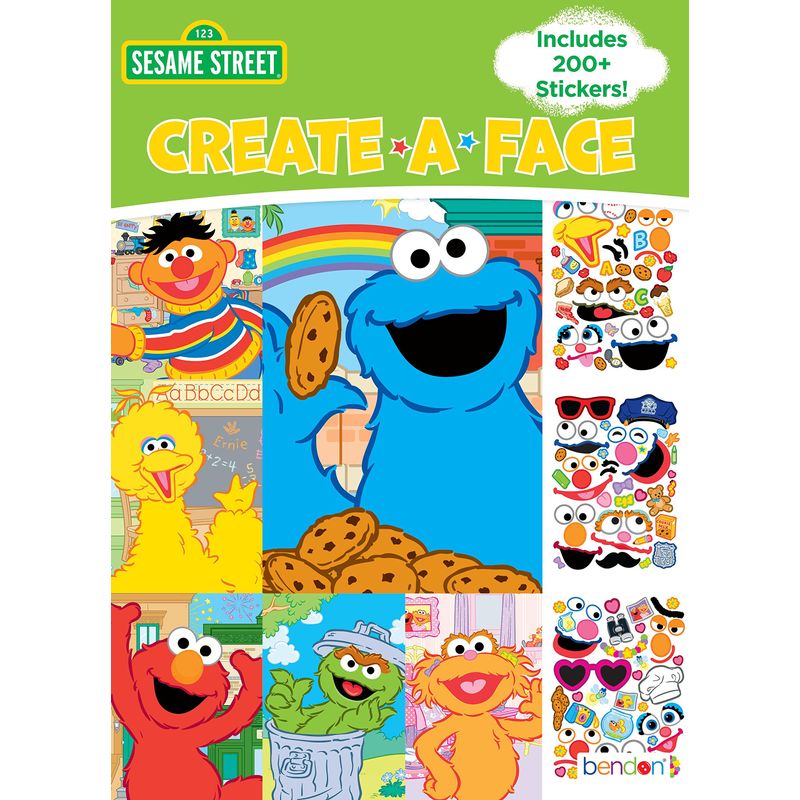 Bendon Create-A-Face Sticker Pad (Sesame Street) - EveryMarket