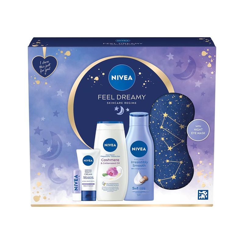NIVEA Feel Dreamy Skincare Regime Gift Set, Women's Gift Set Includes ...
