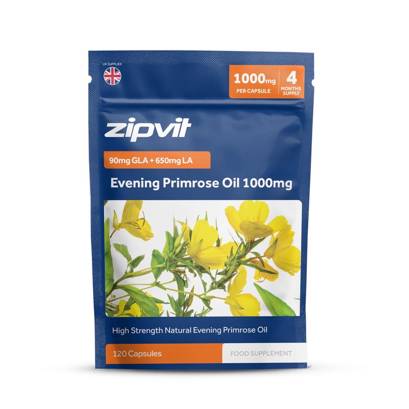 Zipvit Evening Primrose Oil 1000mg, 120 Softgel Capsules, Pure Cold ...