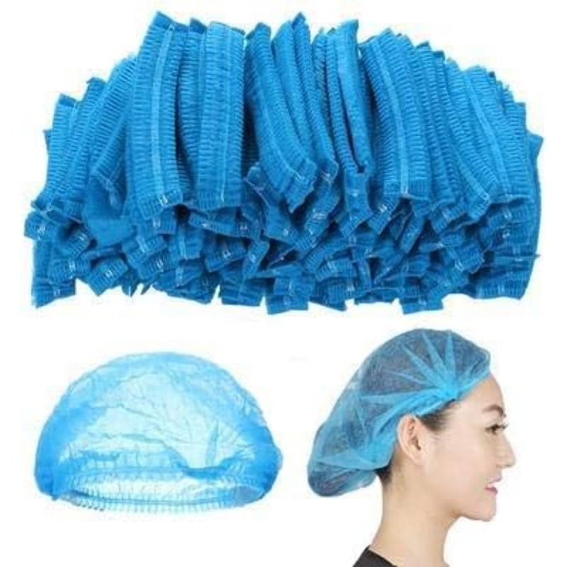 HOT BARGAINS 1000 X Disposable Hair Nets Blue Hair Net Non Woven ...