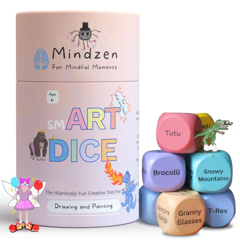 Mindzen sm-Art DICE Drawing & Painting Game for Kids & Teens ...