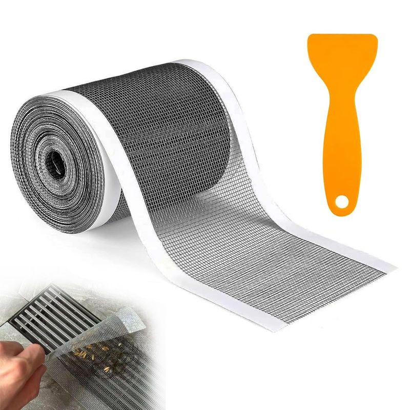 Drain Hair Catche, 7cm x 10m Rectangle Shower Drain Mesh, Disposable ...