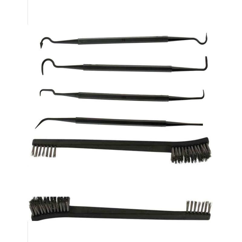 EDOG 6 PC Gun Rifle Pistol Cleaning Double Ended Brush and Pick Set | 4 ...