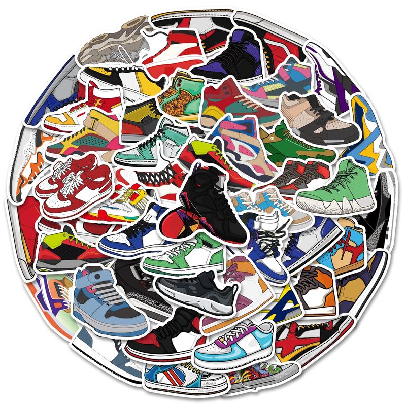 Sneakers Stickers Vinyl Skateboard 50Pcs Cool Stickers no Repeat ...