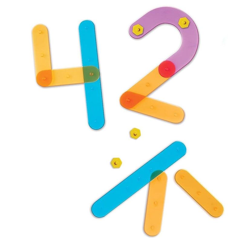 Learning Resources Number Construction - 55 Pieces, Ages 3+ Number Set ...