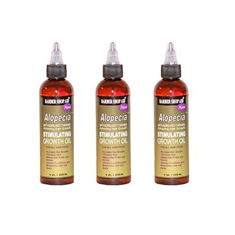 Barber Shop Aid Alopecia Stimulating Growth Oil, 4 Ounce (Pack of 3 ...