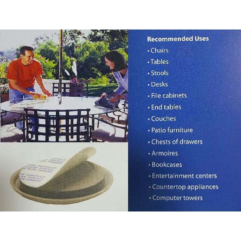 1-1/4" Commercial Grade Sliders for Furniture/ Patio/Deck 100 Pack ...