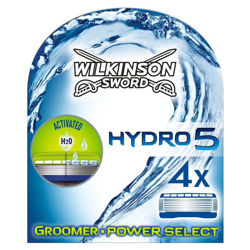 Wilkinson Sword Hydro 5 Groomer/Power Select Razor Blades for Men ...