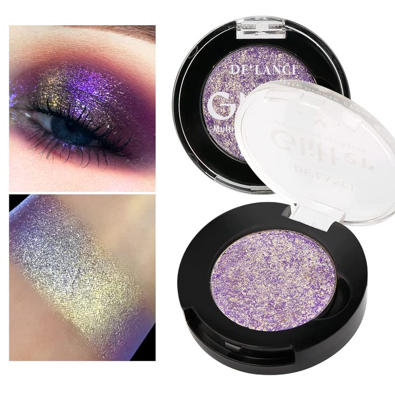 Afflano Single Purple-Gold Eyeshadow Glitter, Chrome Multichrome ...