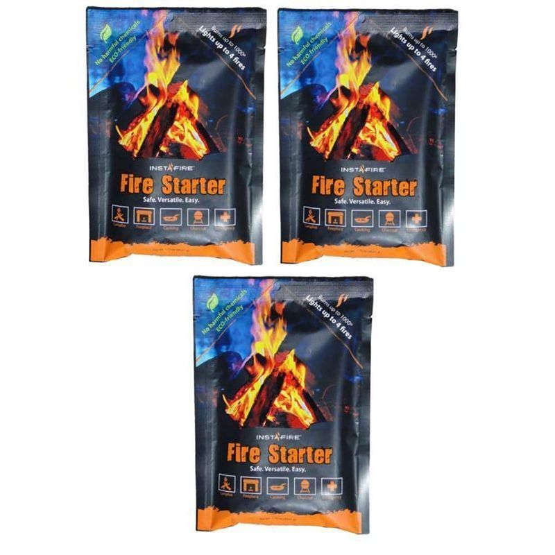 Insta-fire If3pkfs Fire Starter Pouches, 2.2 Oz, 3-pack - Online Marketplace - EveryMarket