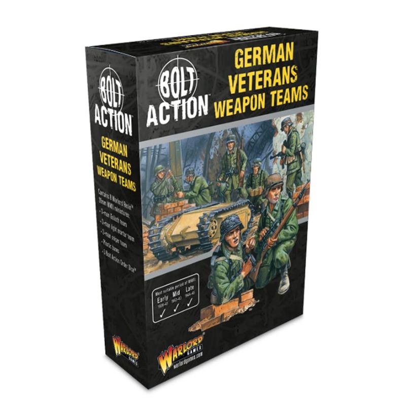 Warlord Games German Army Veteran Weapons Teams - 28mm Scale Resin ...