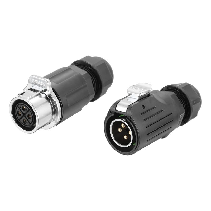 MECCANIXITY LP16 4 Pin Waterproof Connector, IP68 Circular Connectors Male Female Aviation Plug ...