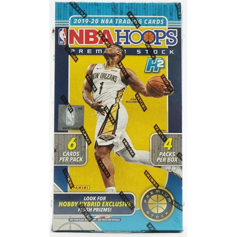 2019/20 Panini Hoops Premium Stock Hybrid NBA Basketball HOBBY box (4 ...