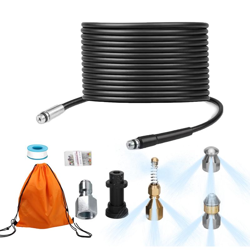 ankon Karcher Pipe Cleaning Hose, Pipe Cleaner, Compatible with Karcher K2 / K3 / K4 / K5 / K7 K ...