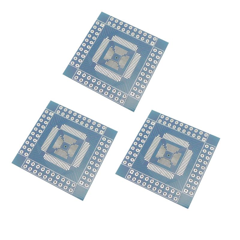 Aihasd QFN/TQFP/LQFP QFP 16 80 Pin 0.5 mm Pitch to DIP PCB Adapter ...