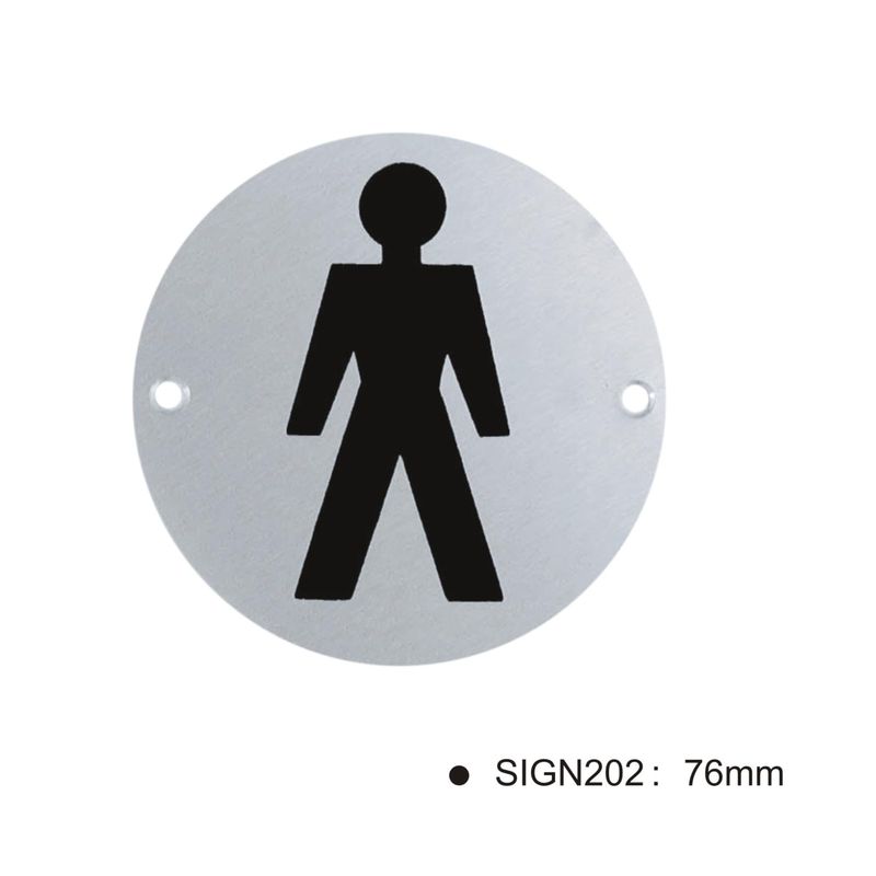 Kooples Hardware Stainless Steel Door Sign – Brushed SSS Ironmongery ...