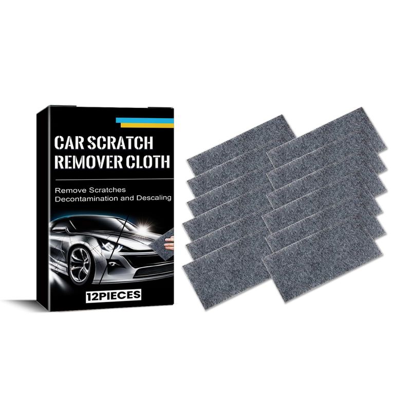 12Pcs Nano Sparkle Cloth for Car Scratch,Nano Cloth Car Scratch Remover,Easily Repair Scratches ...