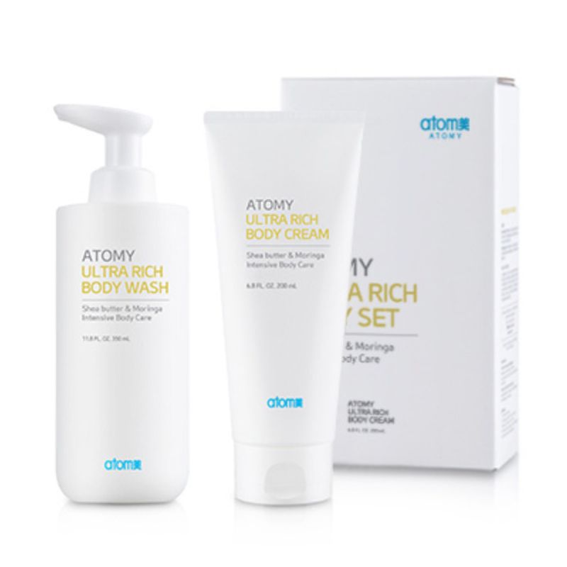 Atomy Ultra Rich Body Set Cream Wash Moist Soft Radiant Skin Hydration ...