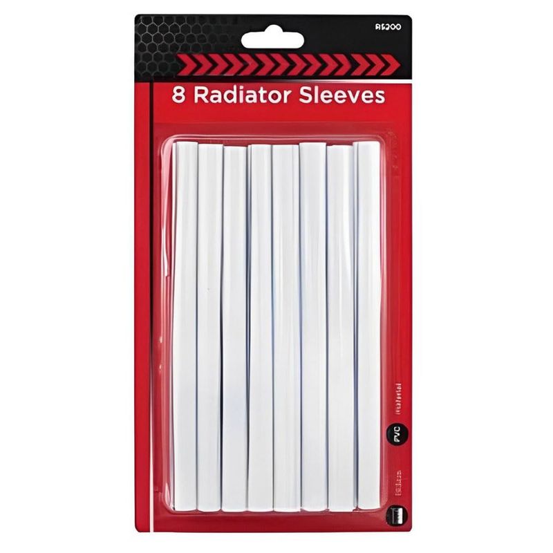 8 x White Radiator Pipe Cover Sleeves - 15mm Diameter - Stylish and ...