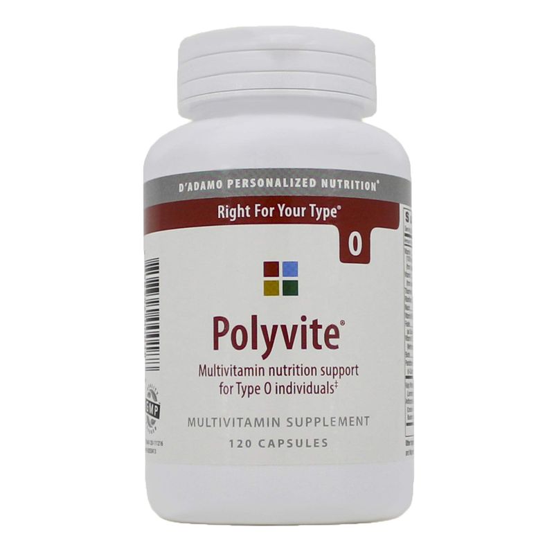 Polyvite Pro Multi-Vitamin (Type O) 120 Capsules - 2 Pack - Online ...