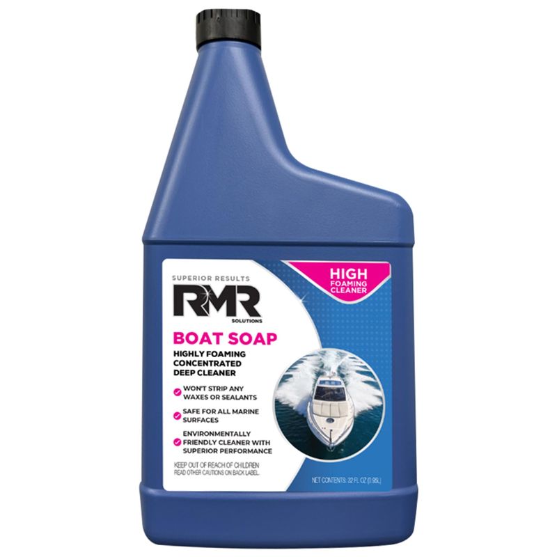 RMR Marine Boat Soap, Concentrated Highly Foaming Cleaner, Buildup ...