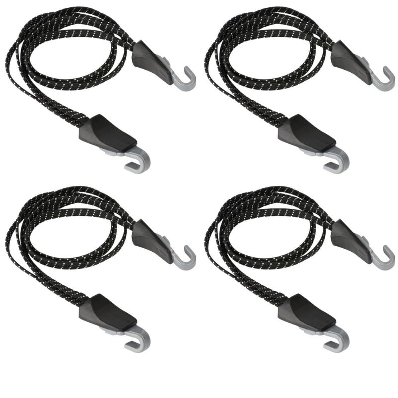 HOUSON 4 PCS Elastic Bike Strap, Bike Elastic Strap Bike Bungee Cords ...