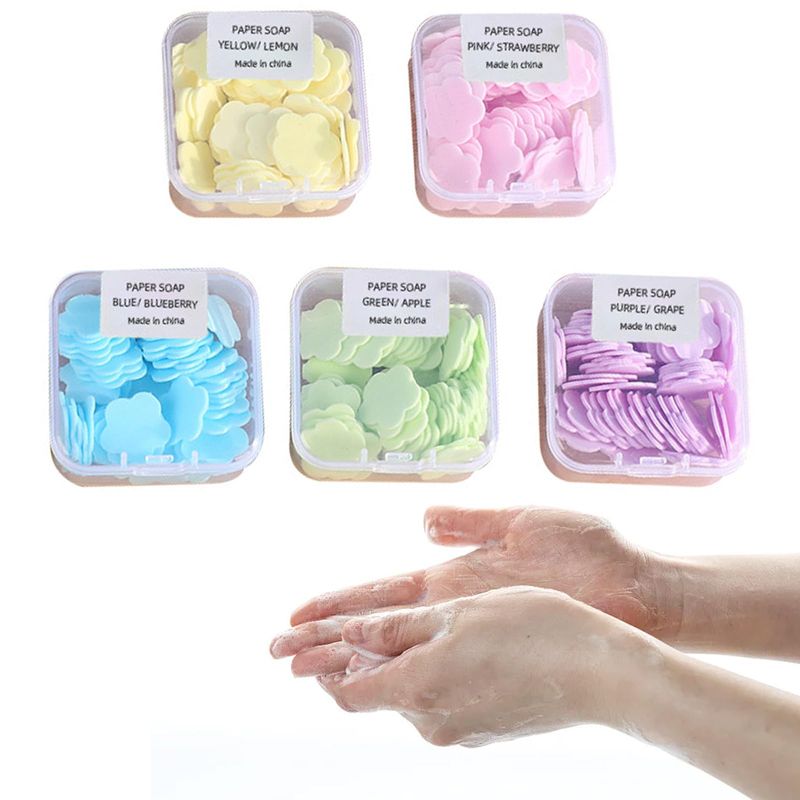 Lynlyulinger Disposable Paper Soap Set, Paper Soap, Paper Soap, 5 Types ...